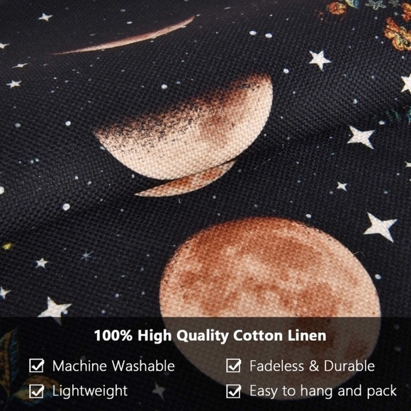 Urban Outfitters | Wall Decor | Bohemian Moon Phase Indie Starry Sky ...